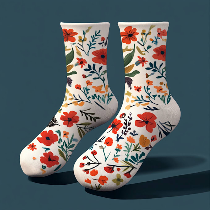 Do a custom and unique socks design art for you by Jumonclark | Fiverr