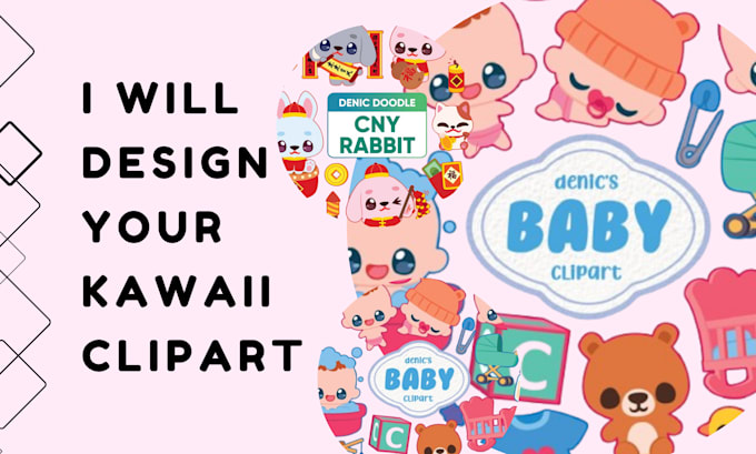Create cute kawaii clipart by Adejimbaa | Fiverr