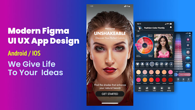 Design mobile app ux ui in figma by Webtros | Fiverr