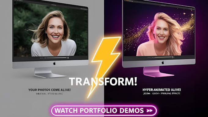 Personalized gif or image animations with fluid motion and professional ...