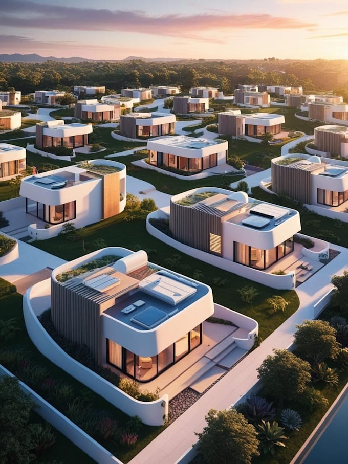 Do 3d landscape design 3d architectural environment design with realistic render by Henryrobert0 ...