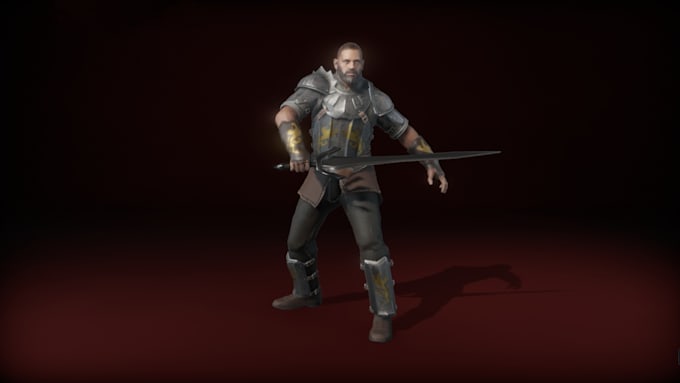 Ready animated 3d character model, 4k texture, ik fk control rig, cloth ...