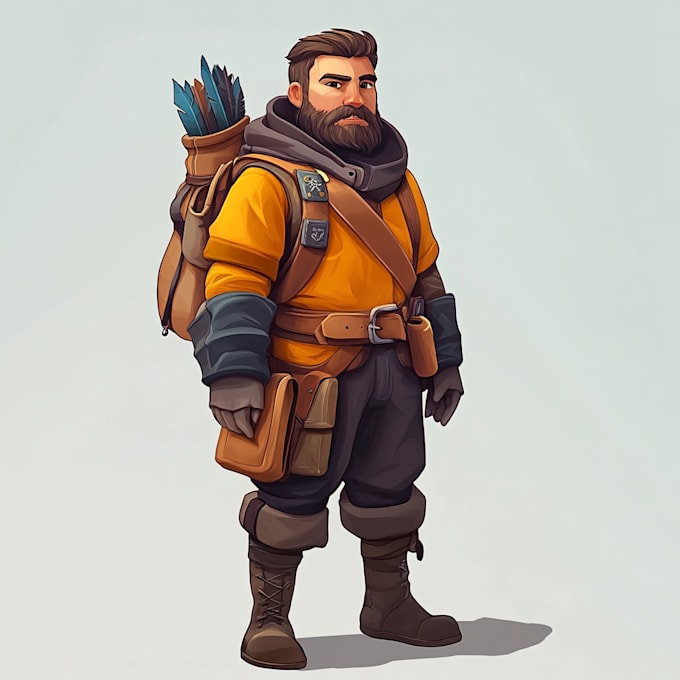 Dnd character art, 2d game character art in unique style by ...