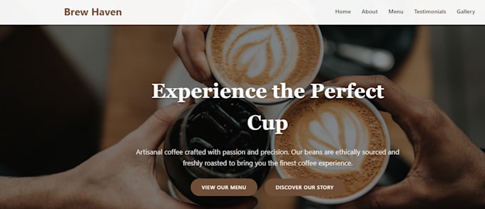 Design a responsive website using html, css and javascript by Arandeepkaur292 | Fiverr