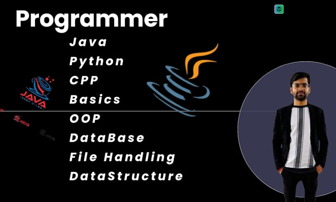 Teach you coding concepts in java python cpp programming by Harjandart | Fiverr