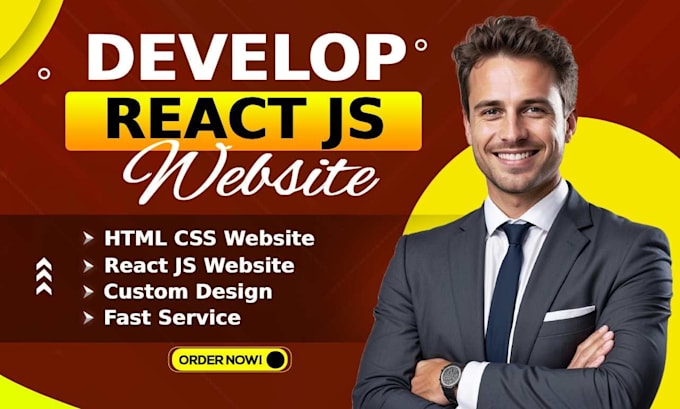 Develop responsive html css react js website for you by Chabdullah143 ...