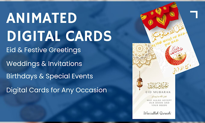 Create animated greetings cards by Wasiullahquresh | Fiverr