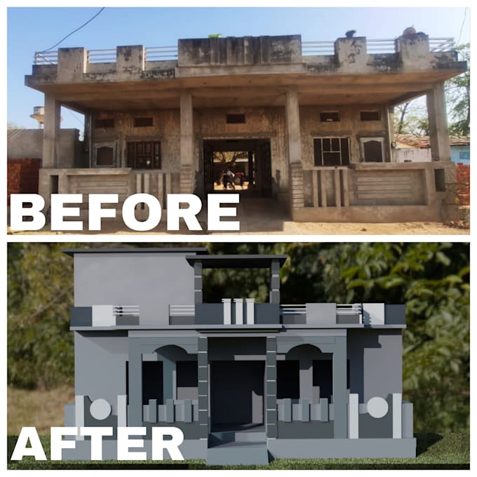 Renovate or redesign your old boring house by Ranjanmeena77 | Fiverr