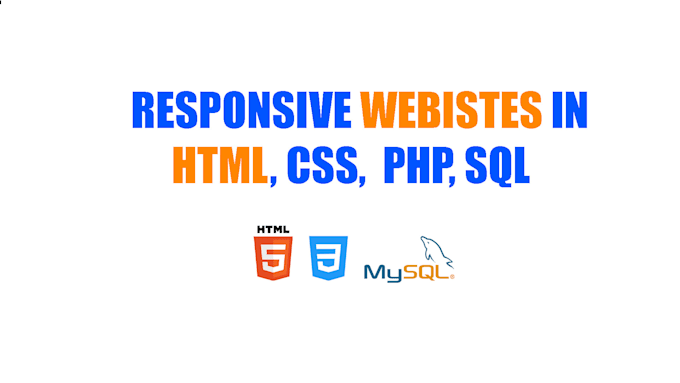Create websites and webapps in html, css, php, sql by Lazar_lucas | Fiverr
