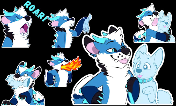 Create custom furry telegram discord stickers animated telegram sticker ...