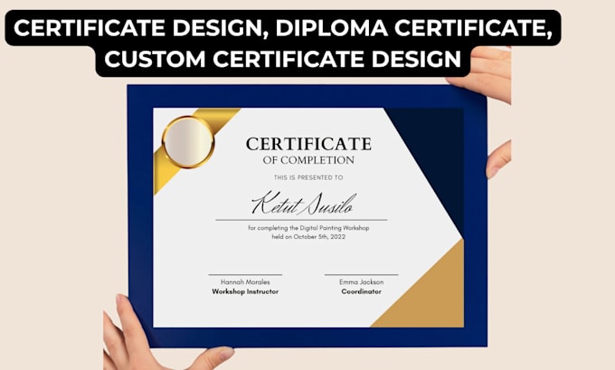 Certificate design, diploma certificate, custom certificate design by ...