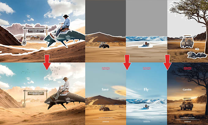 Do any photo manipulation, composition, blending, editing and merge on photoshop by Monamak6 ...