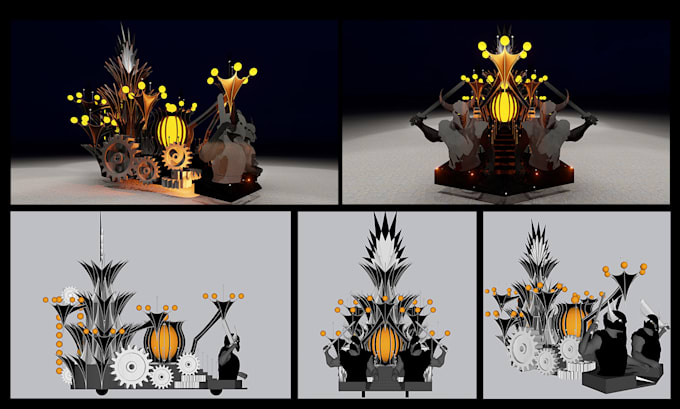 Design concept and visuals for parade floats by Faculucna | Fiverr