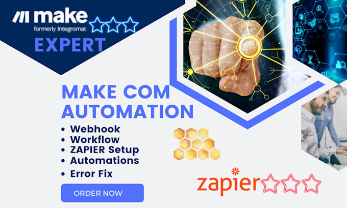 Fix make com automation, made com scenario, zapier, vapi, integromat by Marvelus_pro_0 | Fiverr