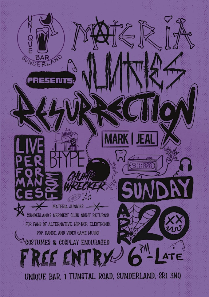 Design a band poster pdf for printing by Sydbdesigns | Fiverr