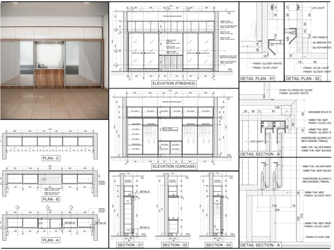 Design carpentry, furniture, diy woodworking plans, millwork shop drawings by Jacobs_arch | Fiverr