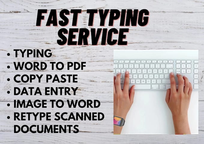 Type up any document for you by Stevey94 | Fiverr