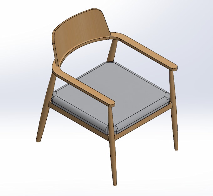 Design wooden furniture with solidworks by Thinhmaiviet | Fiverr