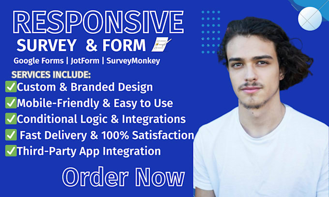 Design responsive form, survey using surveymonkey, google and jot form ...