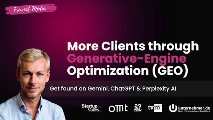 Geo optimize to rank you higher in chatgpt, gemini and perplexity by Cpufreezer | Fiverr