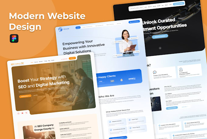 Do website ui, web ui, landing page design, or app ui design in figma by Rockimit1998 | Fiverr