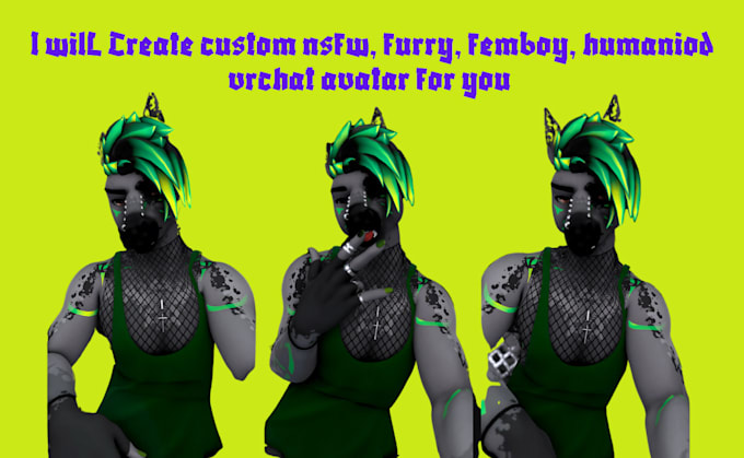 Design custom nsfw, femboy, furry, humaniod vrchat for you by Joy_stu ...