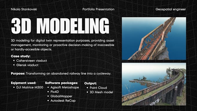 Process photogrammetry and lidar data for 3d modeling, mapping, and gis by Stankovski_n | Fiverr