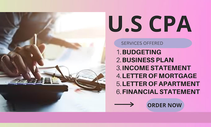 Prepare and sign certified financial statement, verify, cpa audit by ...