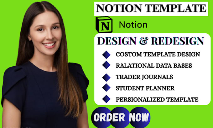 Build custom notion template notion workspace notion dashboards notion setup by Esther_m12 | Fiverr