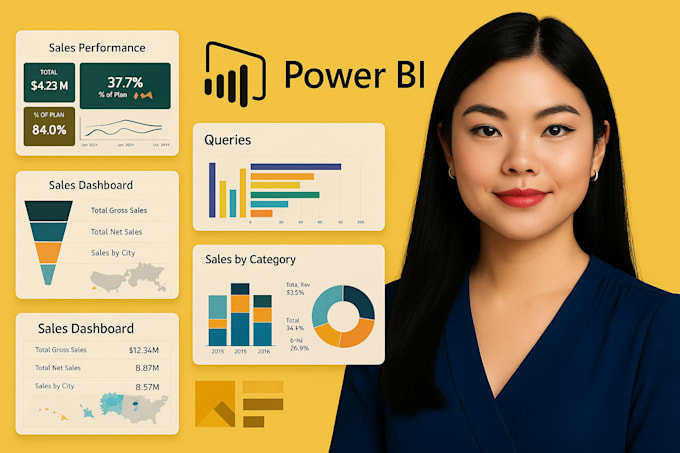 Create Custom Power Bi Dashboards With Data Cleaning And Queries By