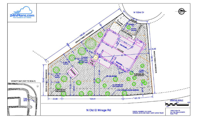 Draw site plan for permit in 24 hours with ca stamp and architectural ...