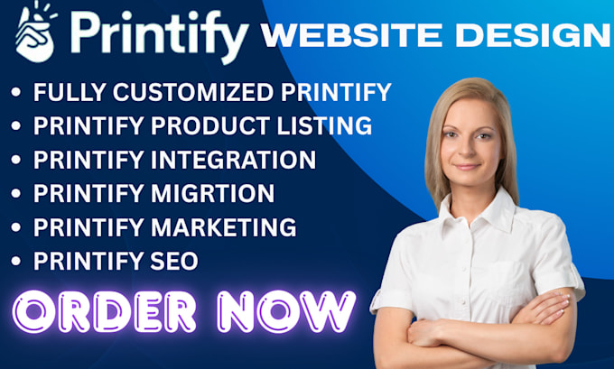 Design and redesign printify website with 10 products uploads on print ...
