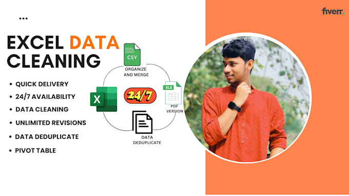 Clean, split, marge ,format data on excel by Romit_excel25 | Fiverr