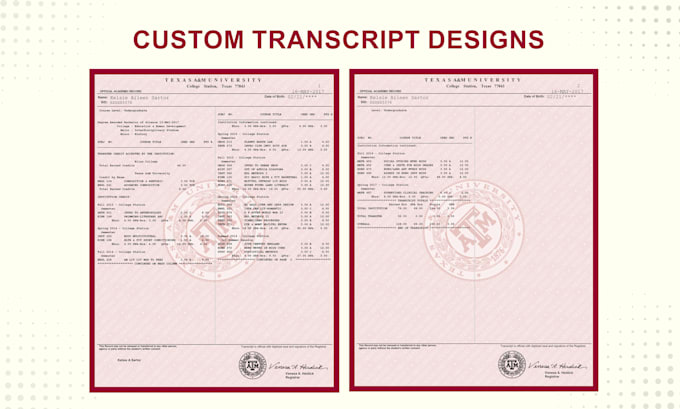 Do custom college transcripts, ged transcript, in 24 hours by Rimsha_baloch9 | Fiverr