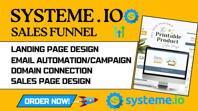 Do sales funnel in systeme io, thrivecart, gohighlevel, website on wix ...