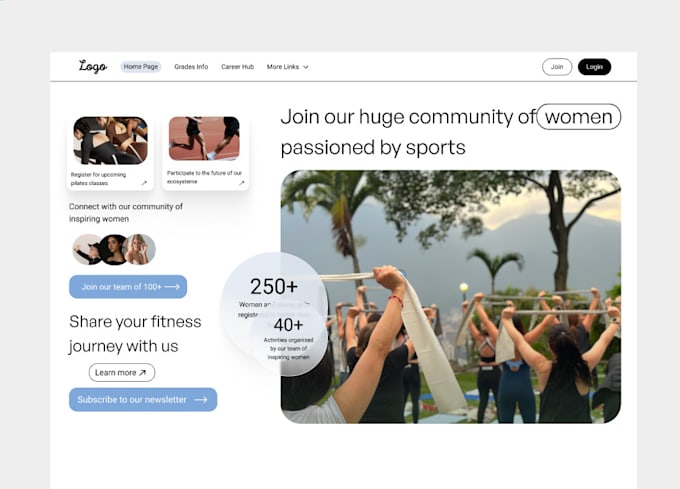 Design a high converting figma website template by Sagalsm | Fiverr
