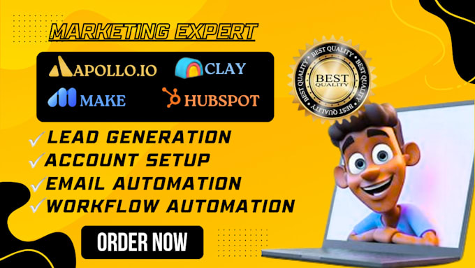 Setup workflow clay com hubspot apollo io klaviyo expert zapier api integration by Robertmiller ...