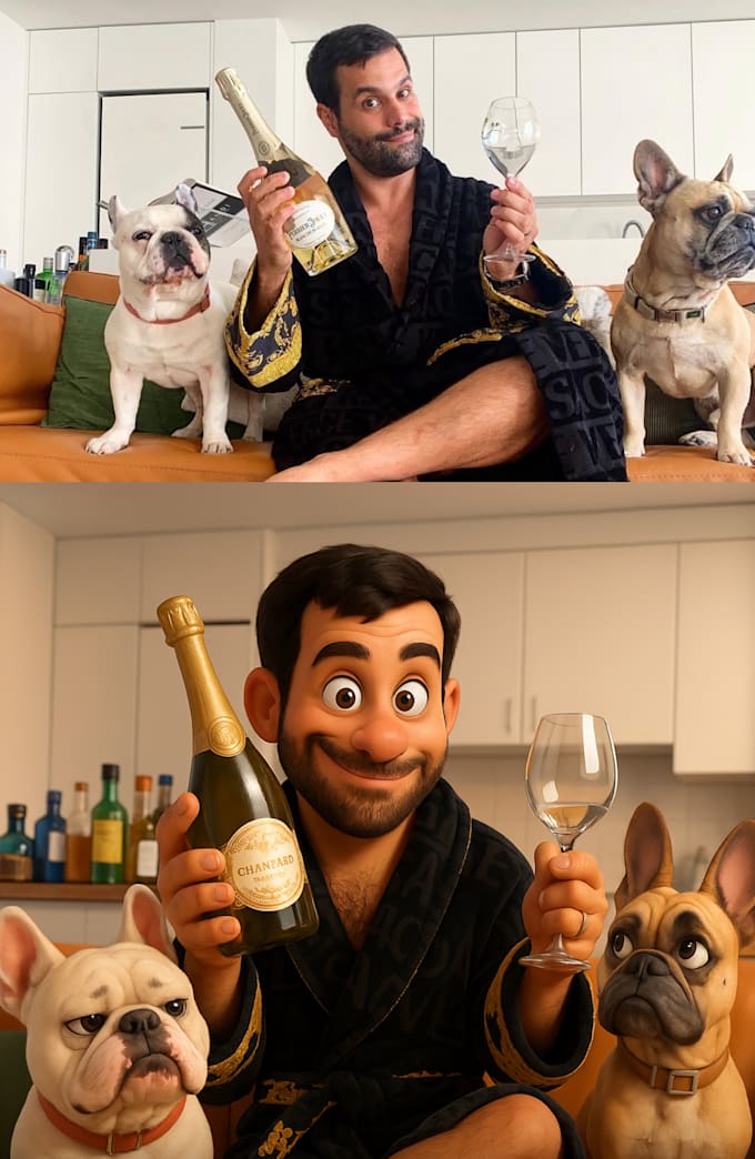 Turn your photo into a pixar style 3d cartoon ar by Toonifylove | Fiverr