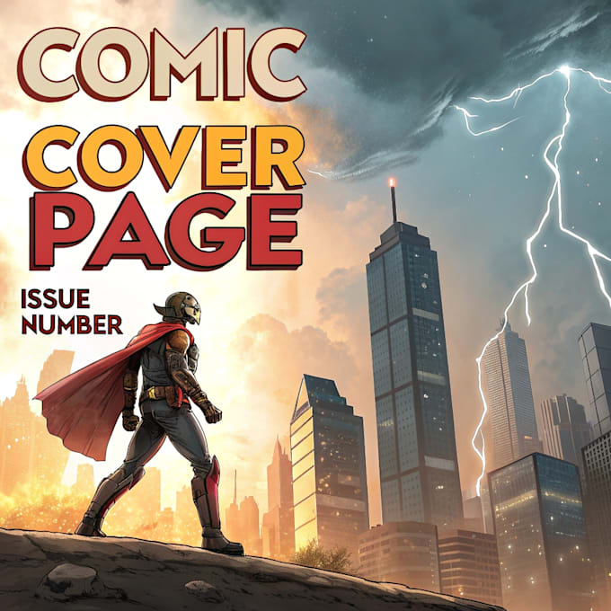 Create a comic cover page design illustration by Noeates | Fiverr