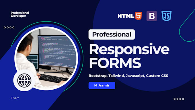 Bootstrap, tailwind css sjablonen en responsive html-formulieren maken vanaf nul