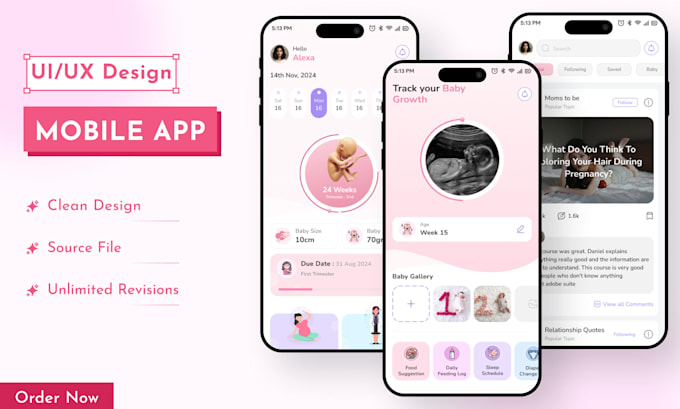 Design Modern Mobile App Ui Ux For Ios And Android By Waqasux Fiverr