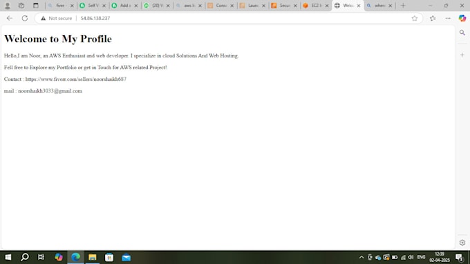 Set up and configure your aws ec2 instance by Noorshaikh687 | Fiverr