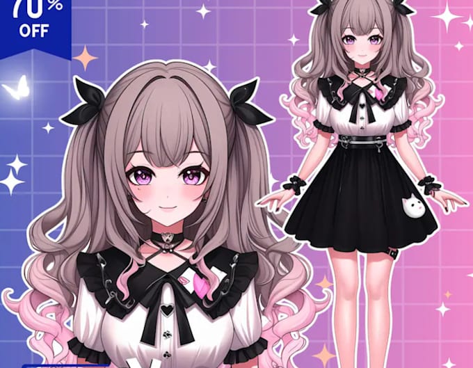 Live2d vtuber model,anime, rig,vrchat,prprlive,vbridger, chibi,manga ...