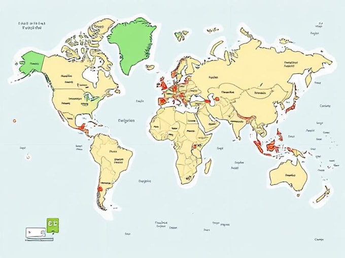Draw custom vector travel map illustartion design by Adex_artis | Fiverr