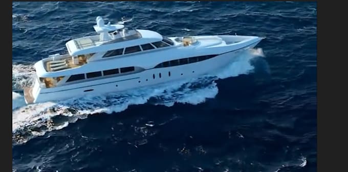 Do 3d yacht animation, 3d boat animation, yacht model, yacht design and ...