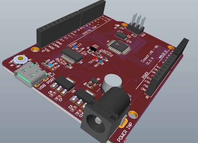Design pcb, layout, circuit schematic, electronics engineering, kicad, pcb by Christopher_102 ...
