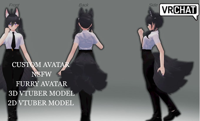 Design a stunning custom vrchat avatar with animations by Sege_mege | Fiverr