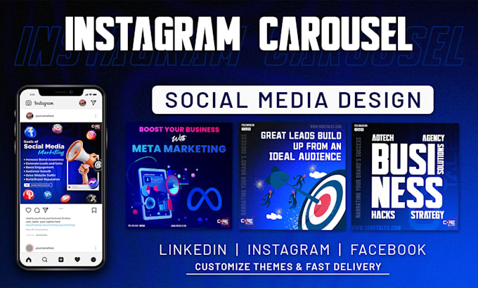 Create amazing social media carousel for instagram, linkedin by ...