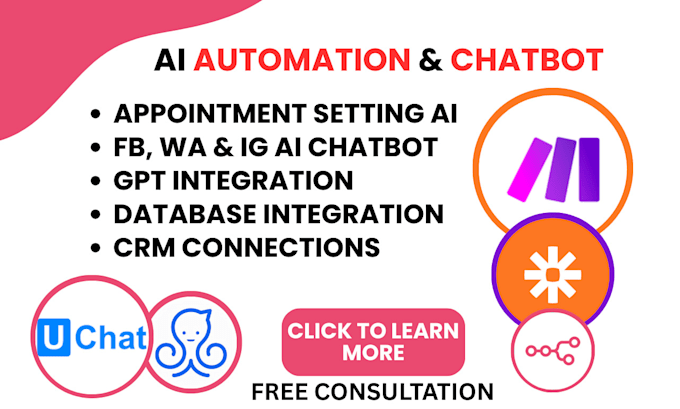 Do facebook and whatsapp api ai chatbot setup on manychat, crm, ghl, chatgpt bot by Techsam01 ...