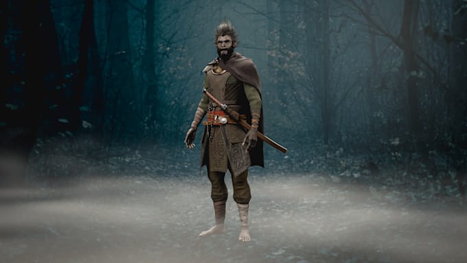 Accurate 3d game character, fix uv map, game asset, texture, ue5 rig ...